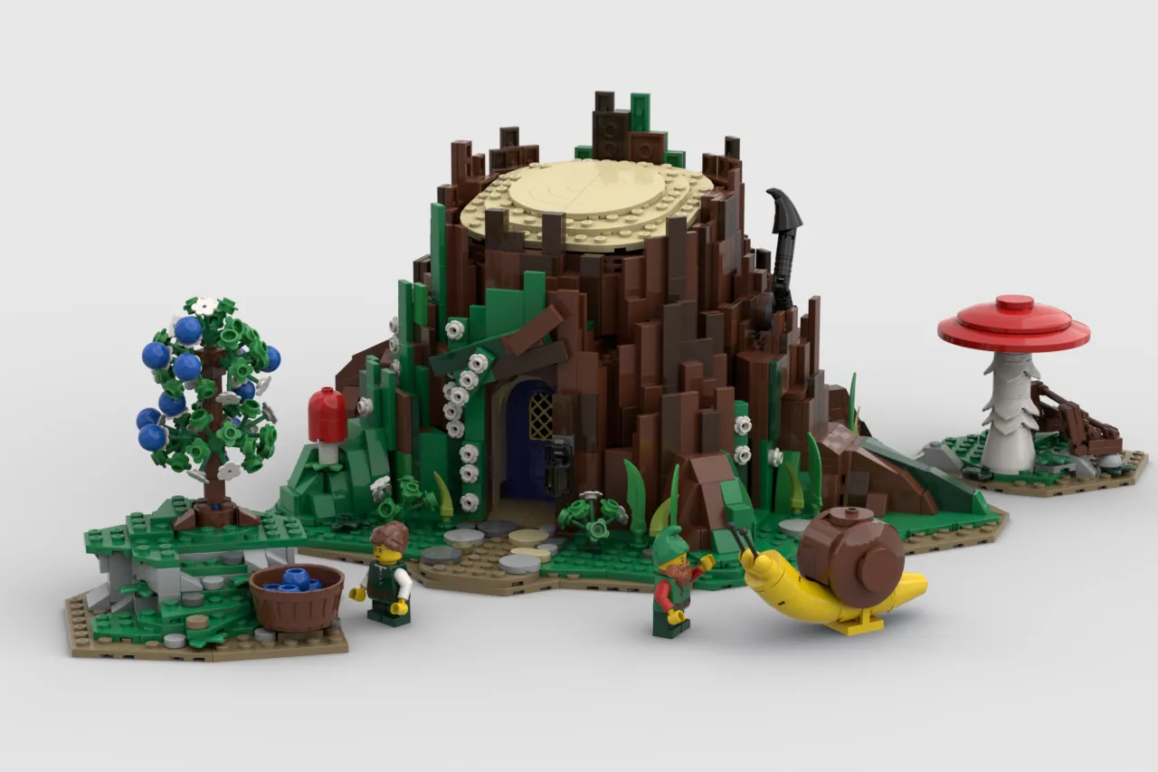 LEGO IDEAS - Tree Stump Gnome Home