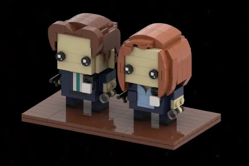 LEGO IDEAS - X-Files Dana Scully and Fox Mulder Brickheadz