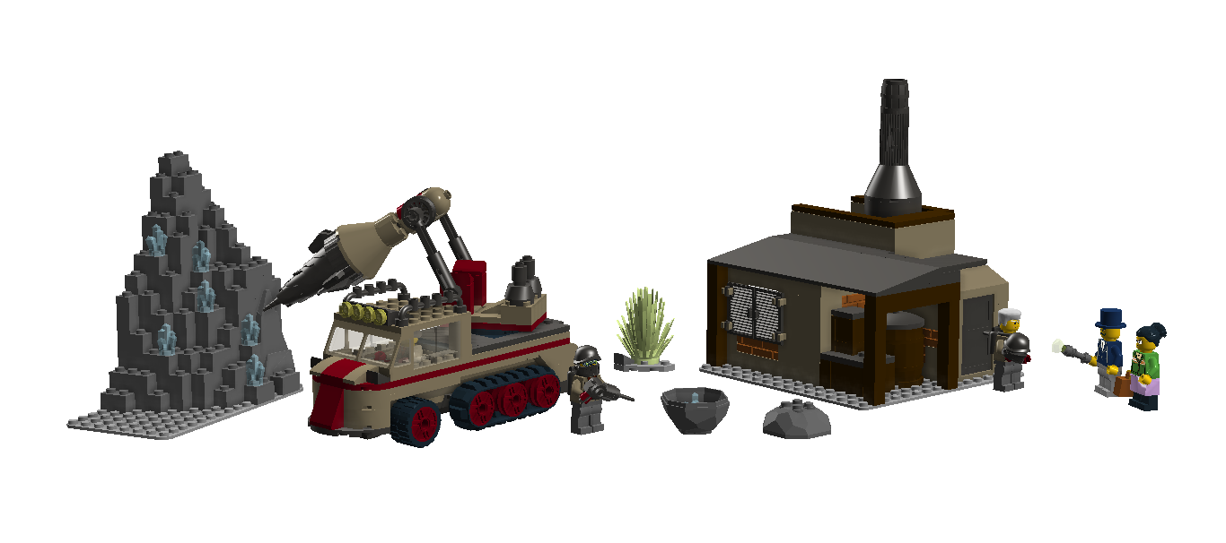 LEGO IDEAS - Steampunk Mining Operation