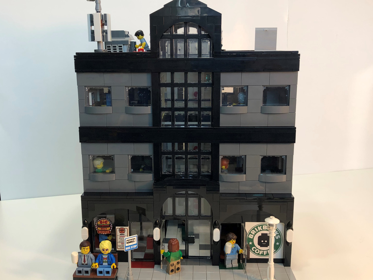 LEGO IDEAS - Modular Office Building With Shops