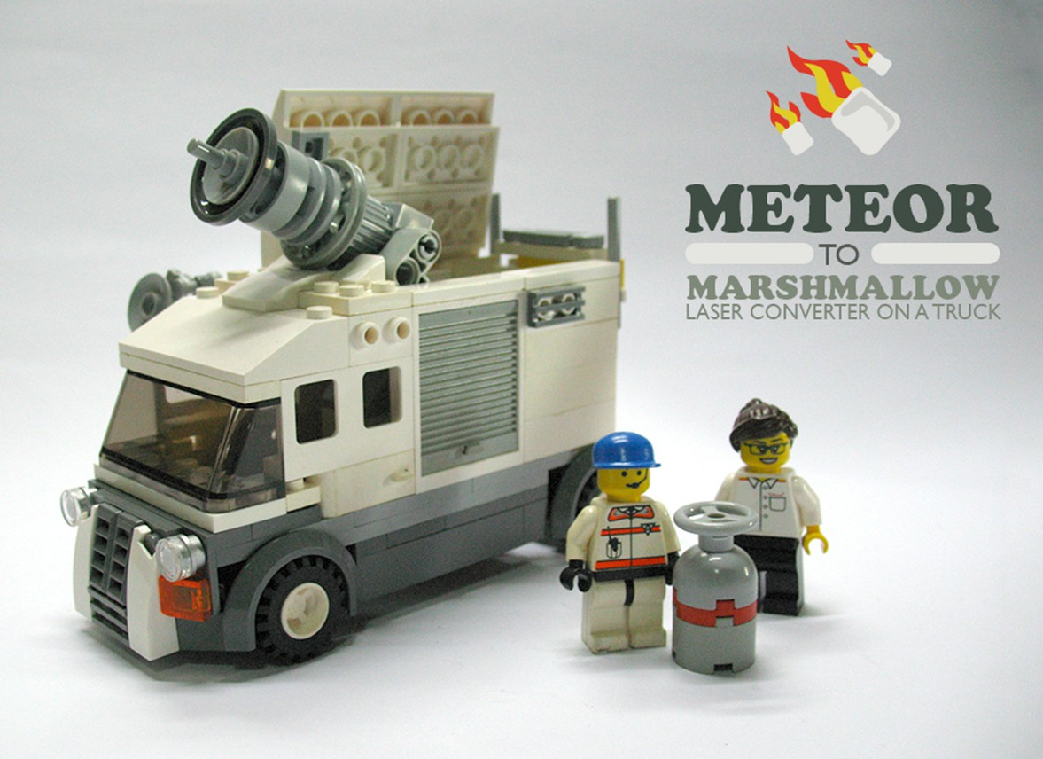LEGO IDEAS - Meteor to Marshmallow Laser Converter on a Truck