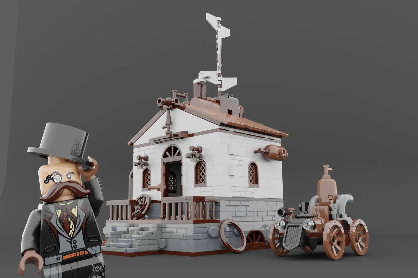 LEGO IDEAS - Steampunk Inventor's Workshop