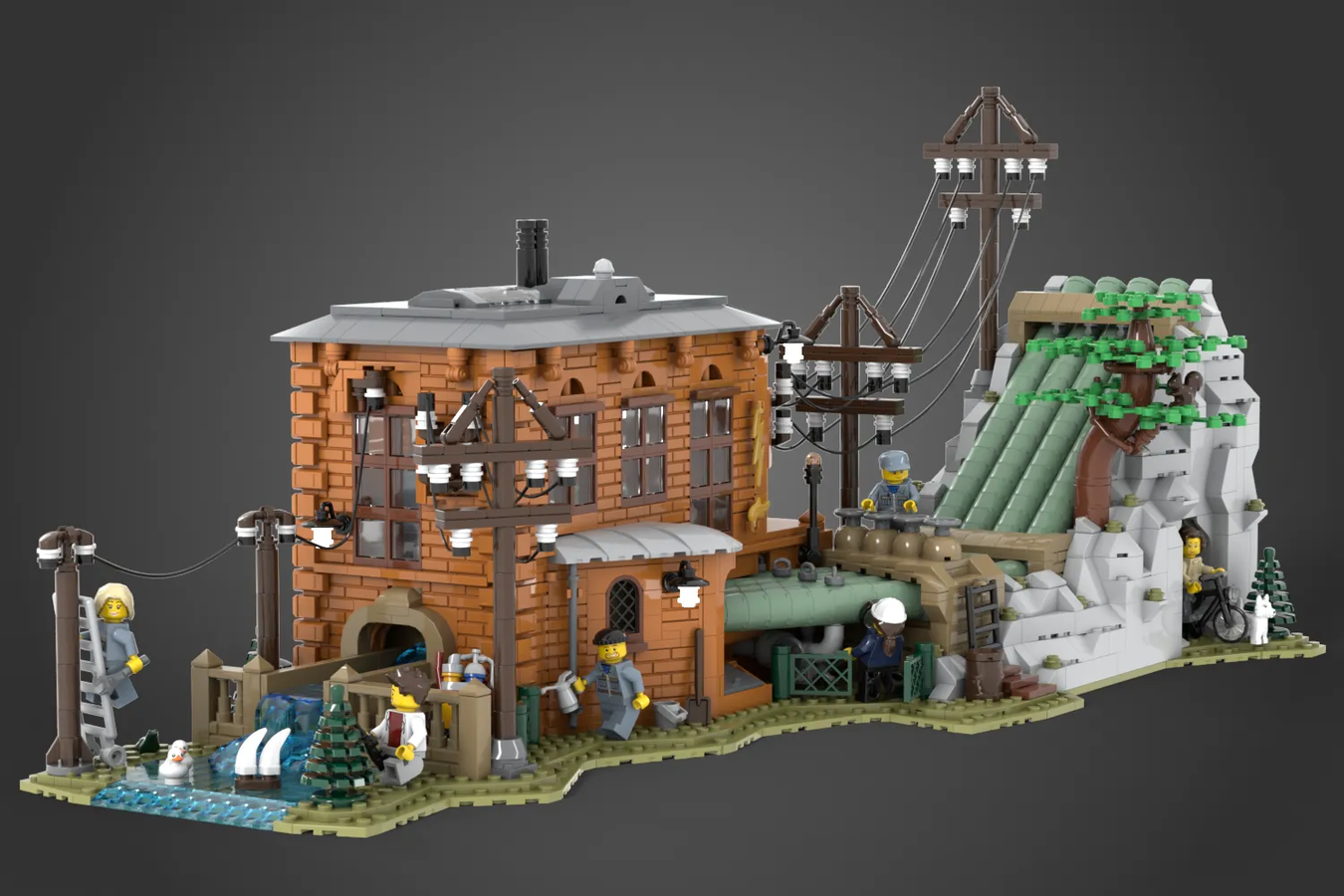 LEGO IDEAS Hydroelectric Power Plant