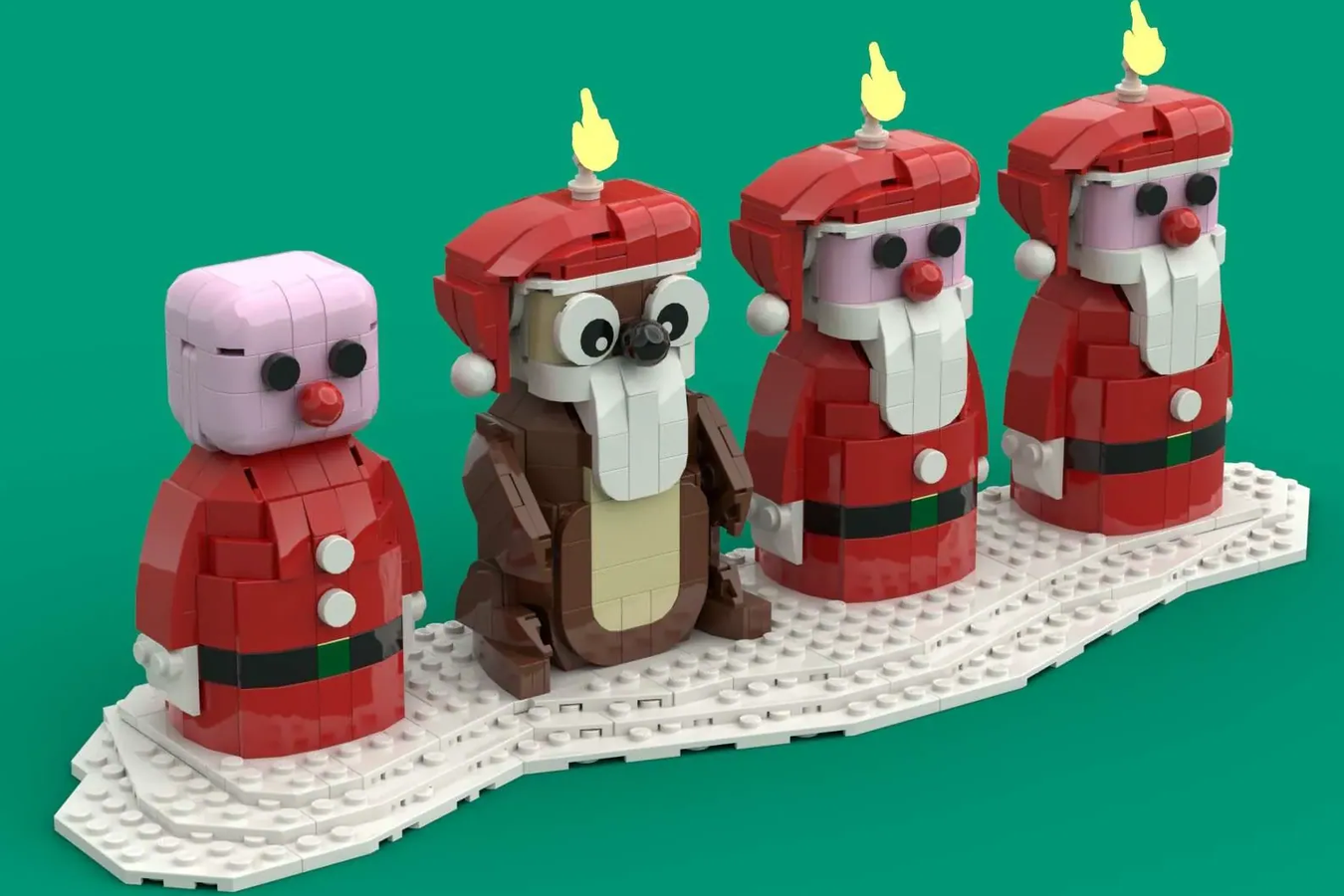 LEGO IDEAS - Chip ‘N the Santa Candles – A Christmas Tradition