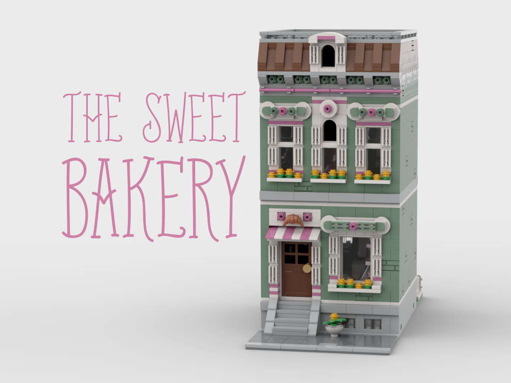 LEGO IDEAS - The Sweet Bakery - Hinged, Modular Townhouse