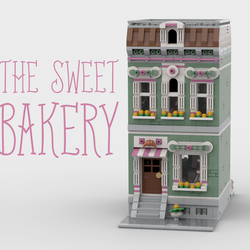 LEGO IDEAS - The Sweet Bakery - Hinged, Modular Townhouse