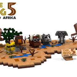 LEGO IDEAS - The Big 5 - Micro Africa - Endangered Animals