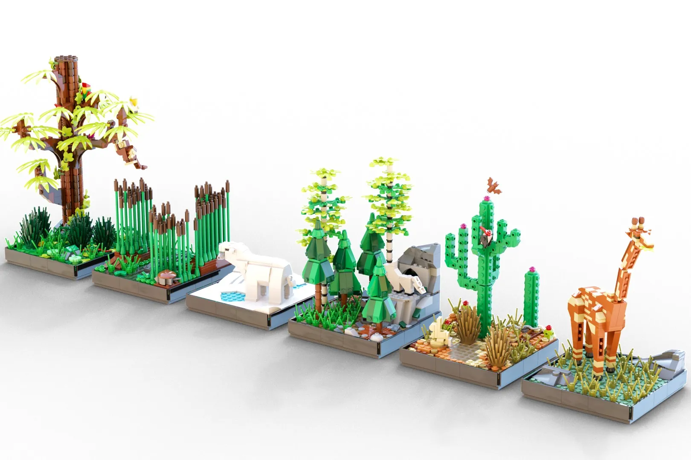 LEGO IDEAS - Six Biomes of the World