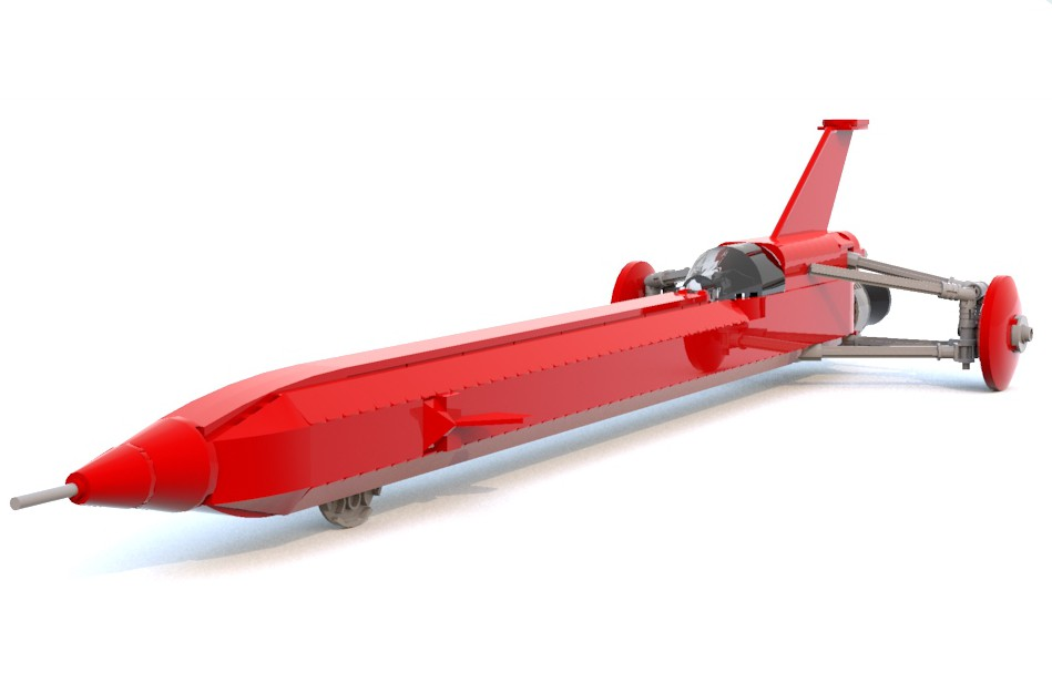 LEGO IDEAS - Budweiser Rocket Record Car