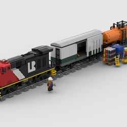 LEGO IDEAS - - Heavy North American Cargo Train