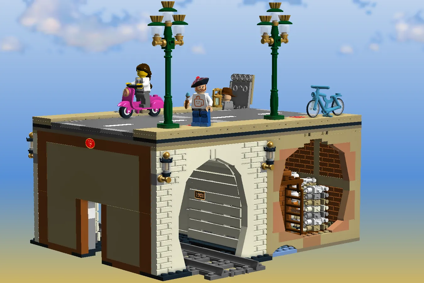 LEGO IDEAS - The Catacombs in Paris and the Metro – [LDD]