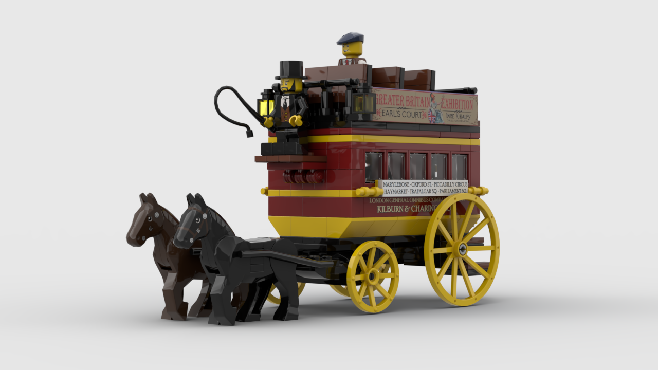 LEGO IDEAS - Victorian Horse-Drawn Doubledecker Bus