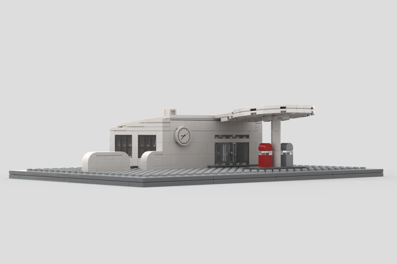 LEGO IDEAS - Arne Jacobsen "Petrol Station" at Skovshoved Port