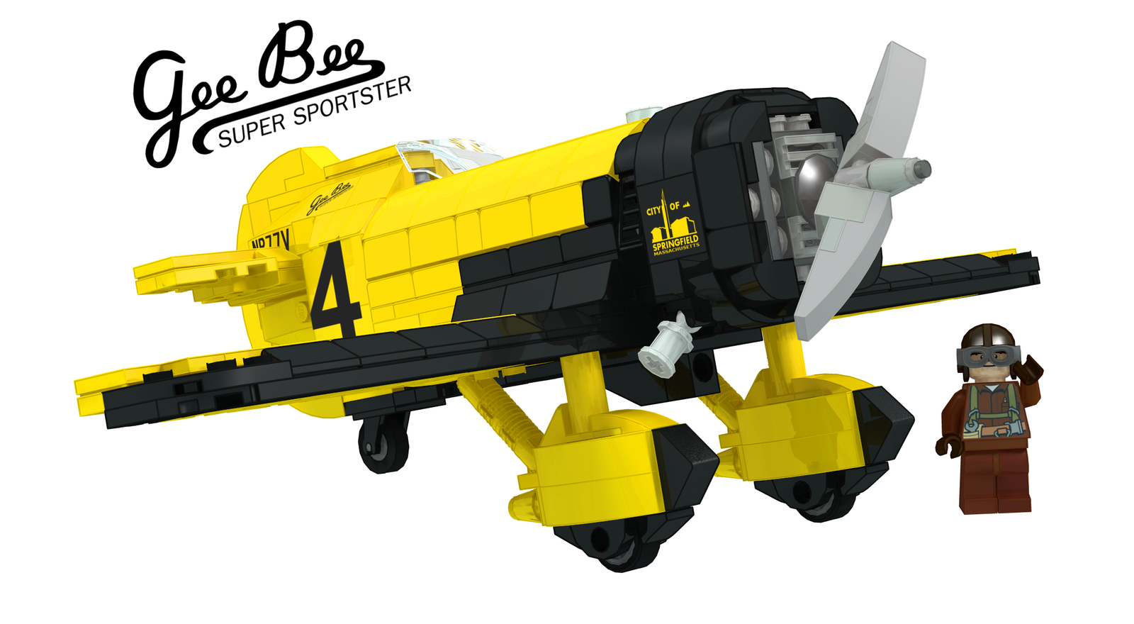 LEGO IDEAS - Gee Bee Z Super Sportster Airplane