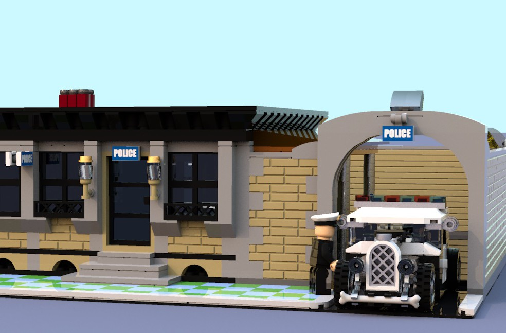 LEGO IDEAS - Police Station of District Hot Rod Town