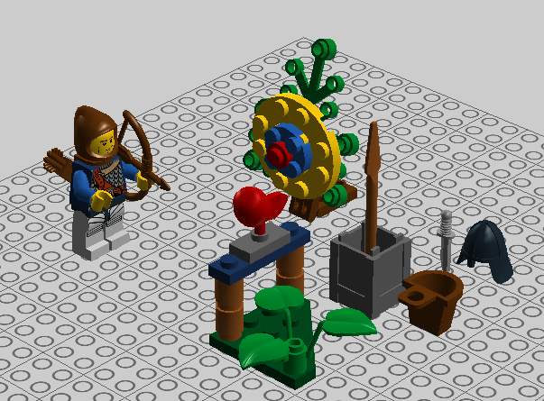 LEGO IDEAS - Archers Training post