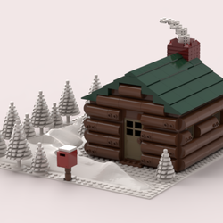LEGO IDEAS - Winter Log Cabin