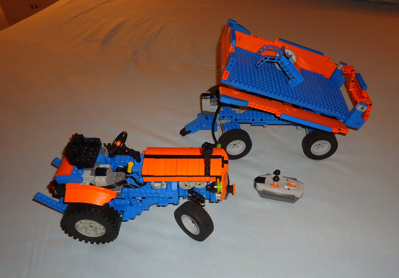 LEGO IDEAS - Tractor with gears and trailer remote control rc
