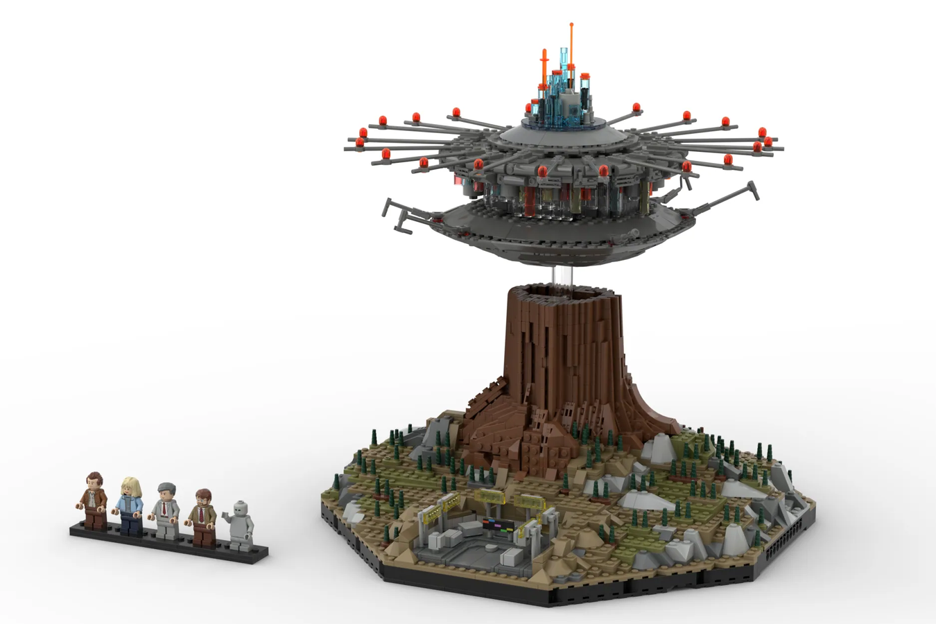 LEGO IDEAS - Devils Tower From Close Encounters of the Third Kind
