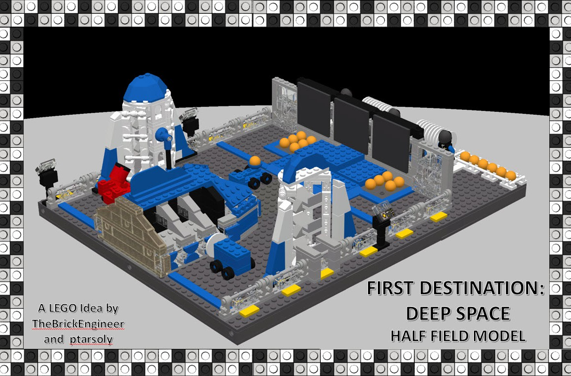 LEGO IDEAS - First Destination: Deep Space Half Field Model