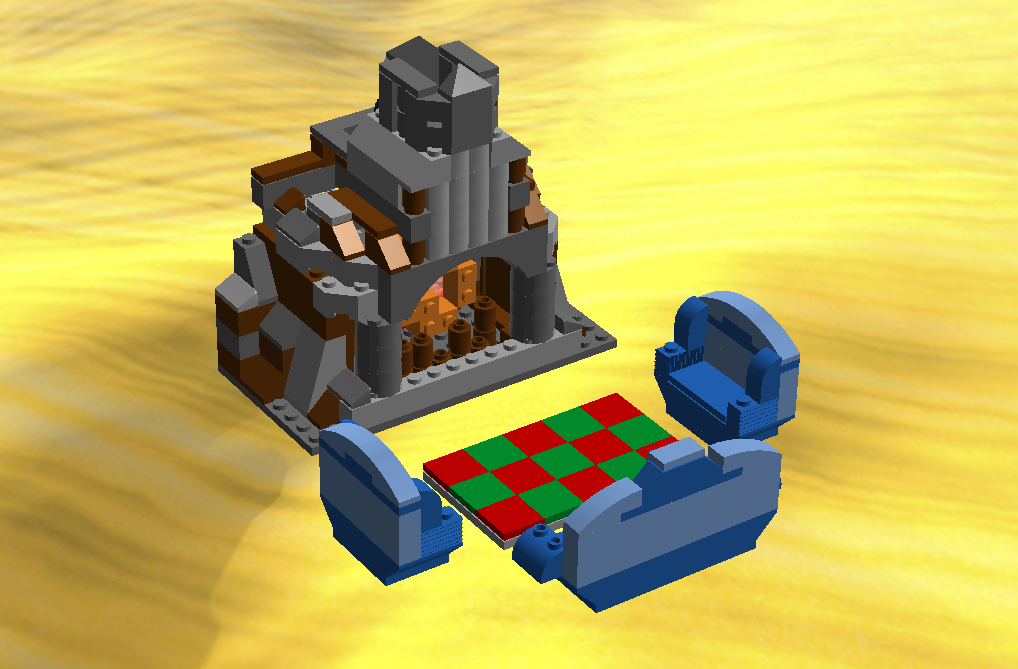 LEGO IDEAS - Stone Fireplace