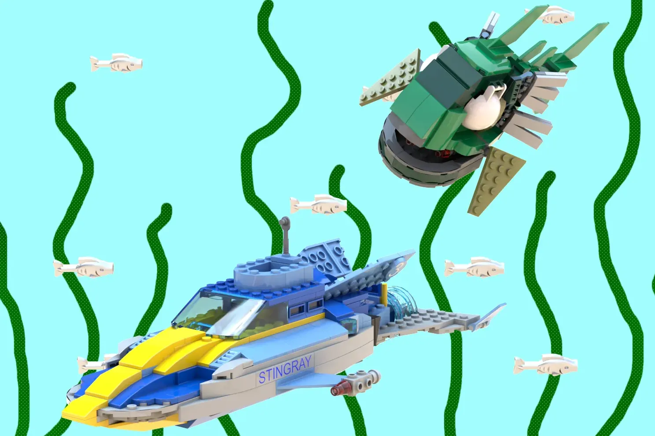 LEGO IDEAS - Gerry Anderson's Stingray - Terror Fish Pursuit!