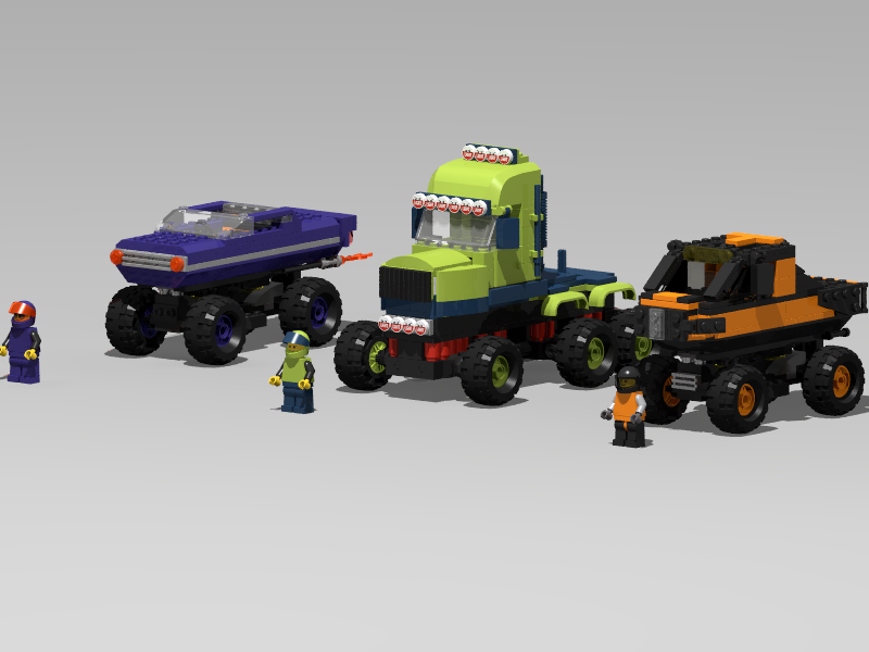 LEGO IDEAS - Monster Truck Trio