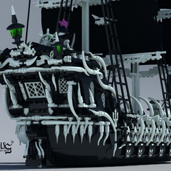 LEGO IDEAS - - "Belisarius" Skeleton Pirate Ghost Ship