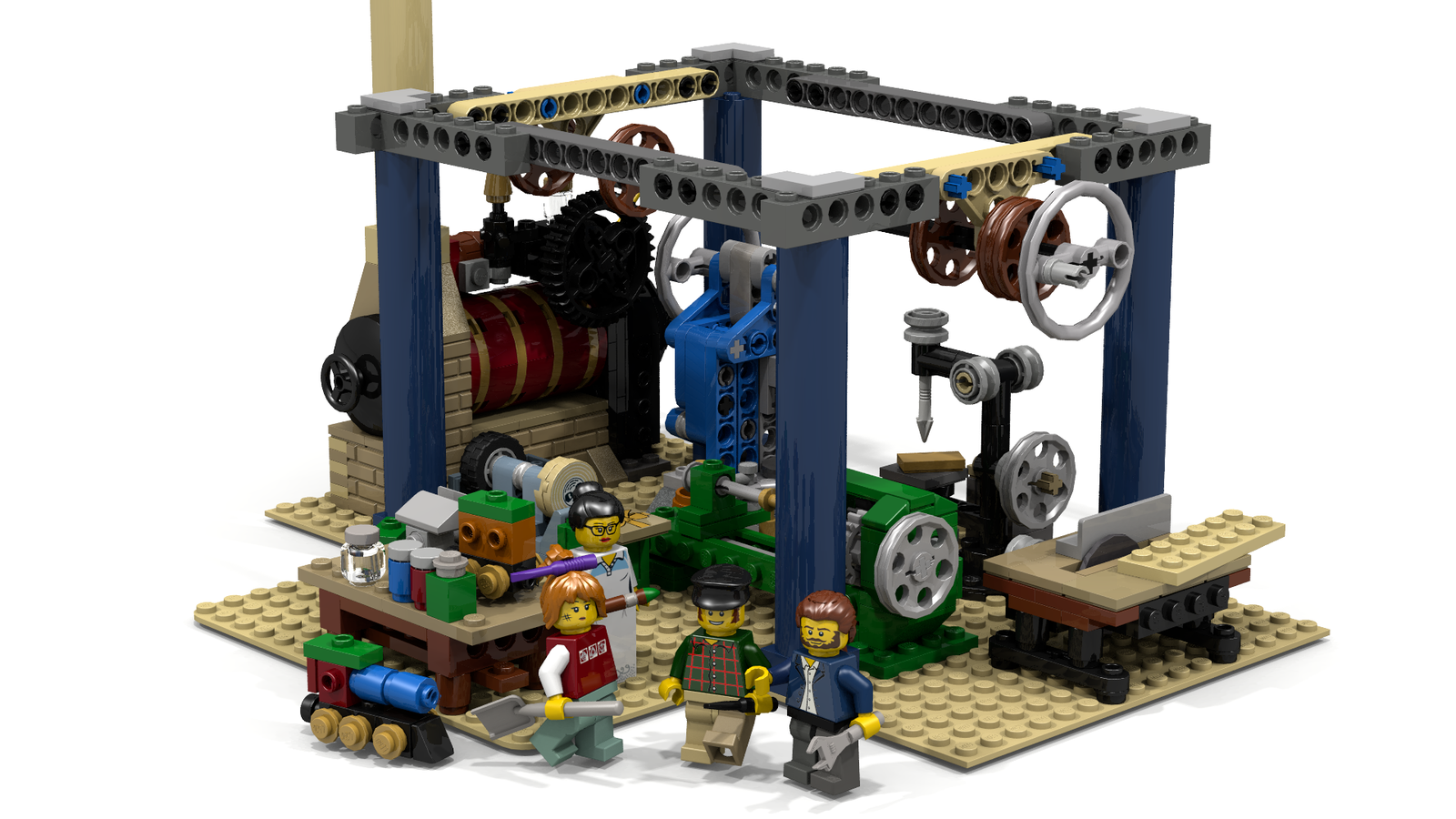 LEGO IDEAS - Steam-Powered Workshop