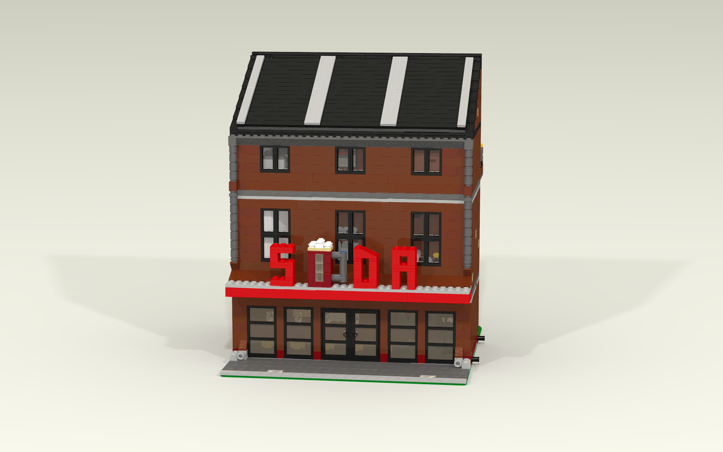 LEGO IDEAS - Soda Brewery and Bar - Modular Building