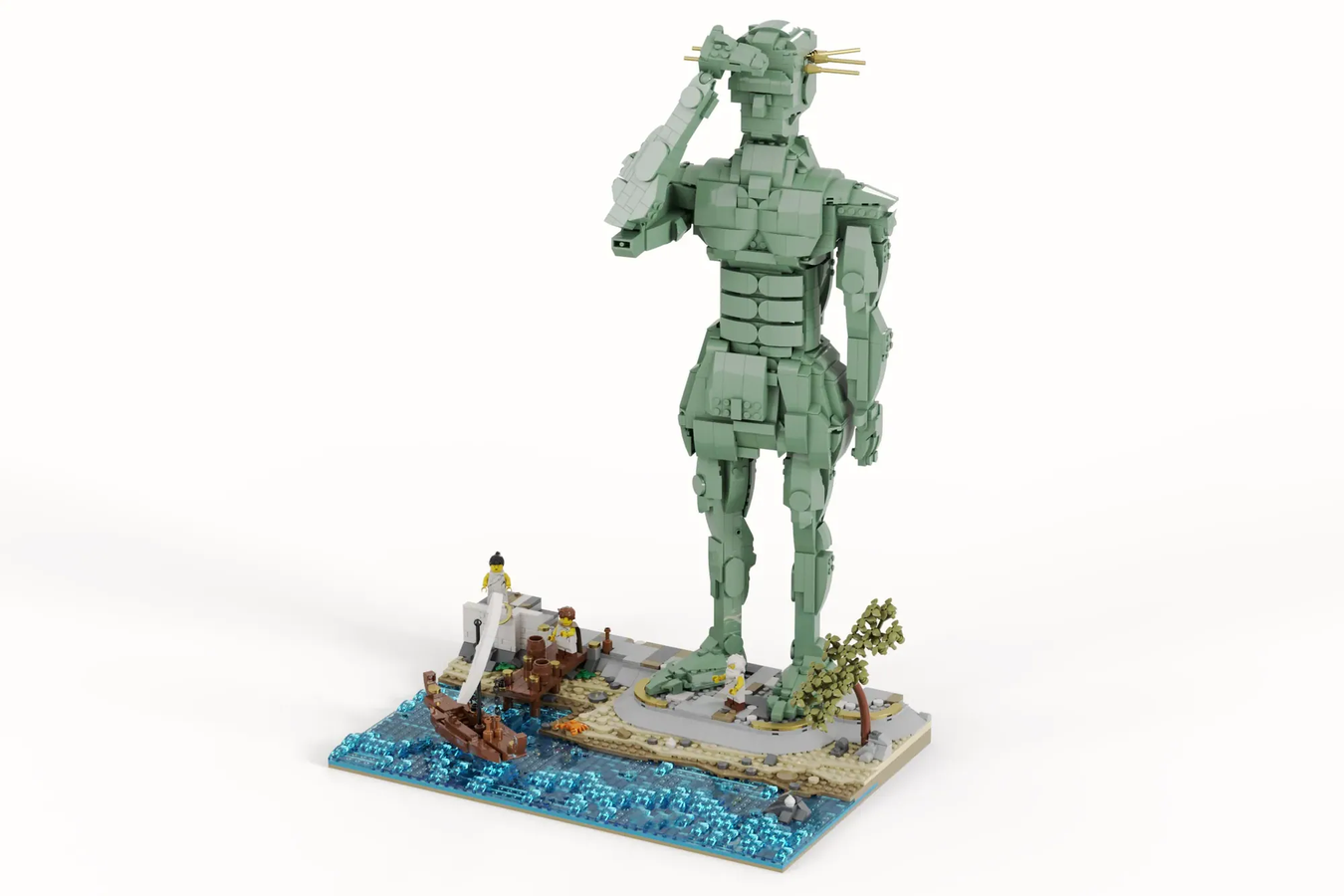 LEGO IDEAS - The Colossus of Rhodes (Minifigure Scale)