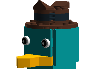 LEGO IDEAS - Perry the Platypus Brickheadz (from Phineas and Ferb)