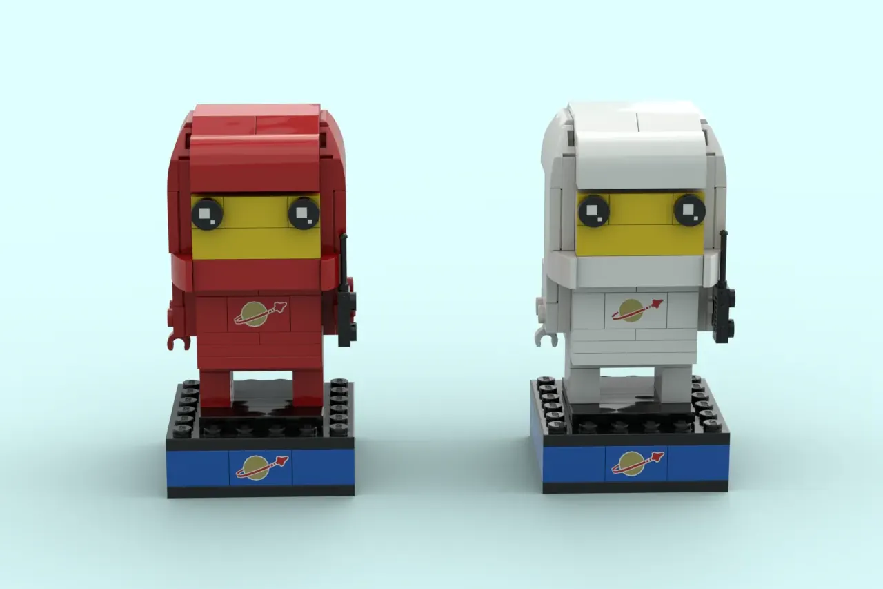 LEGO IDEAS - Red and White Spacemen Brickheadz