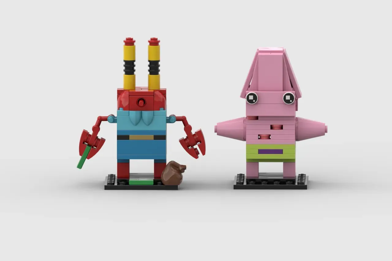 LEGO IDEAS - Patrick Star and Mr. Crabs Brickheadz: SpongeBob SquarePants