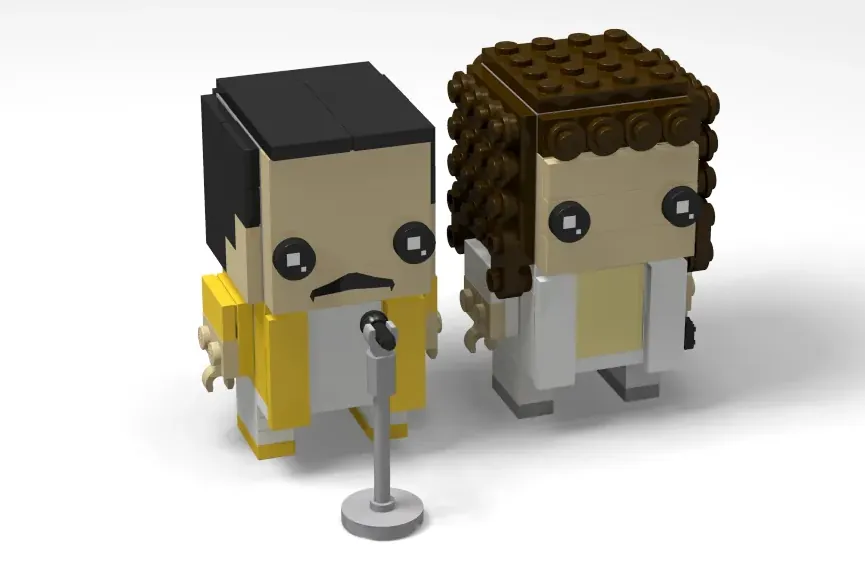 LEGO IDEAS - Freddie Mercury and Brian May BrickHeadz