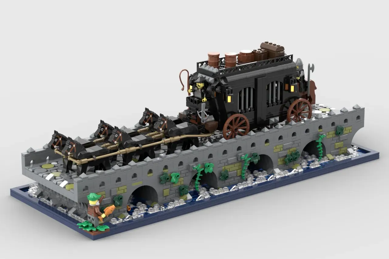 LEGO IDEAS - Medieval Prison Carriage
