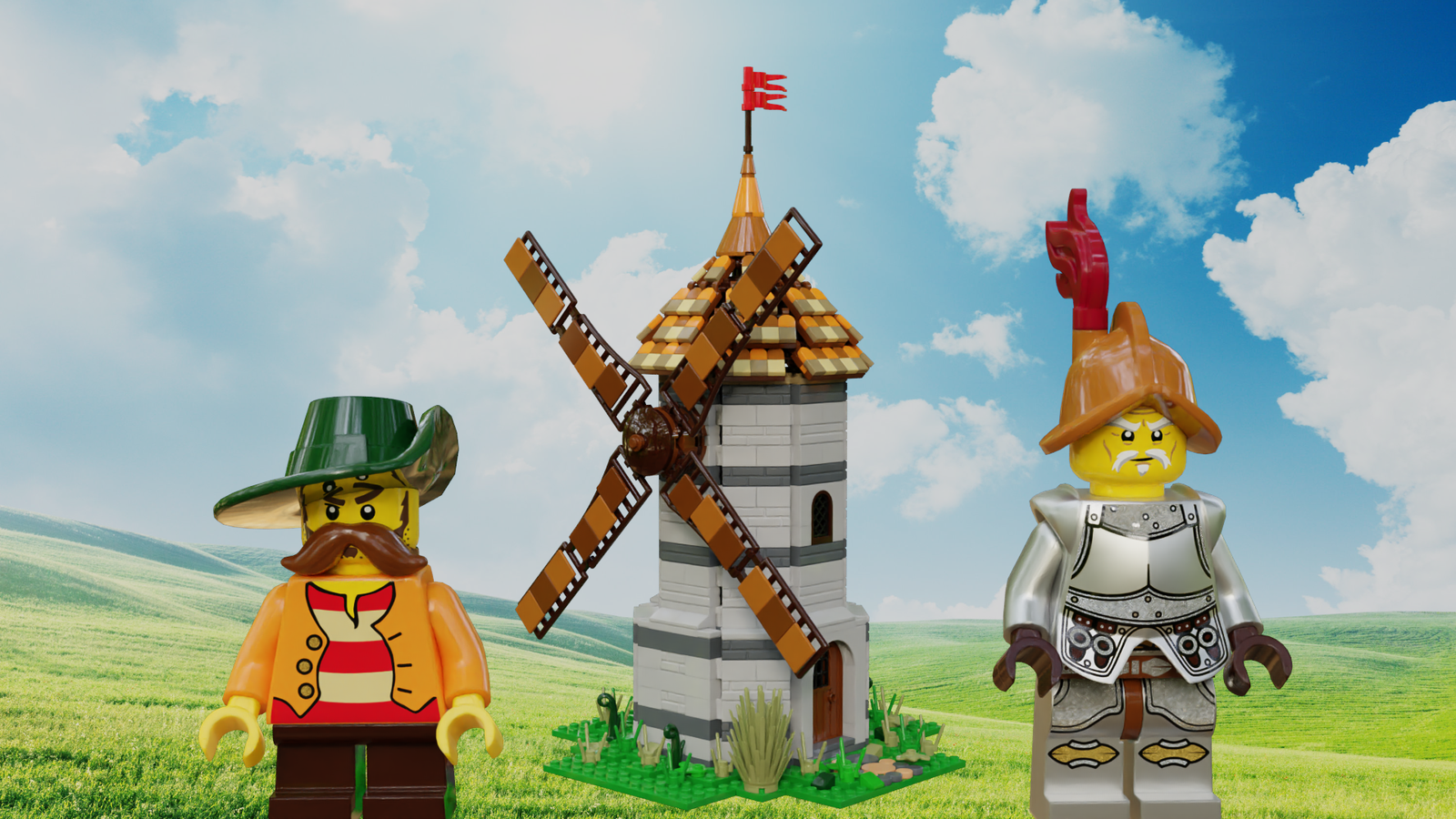 LEGO IDEAS - Don Quixote Against the Windmill