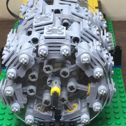 LEGO IDEAS - - Functional Model of 28 Cylinder Radial Engine