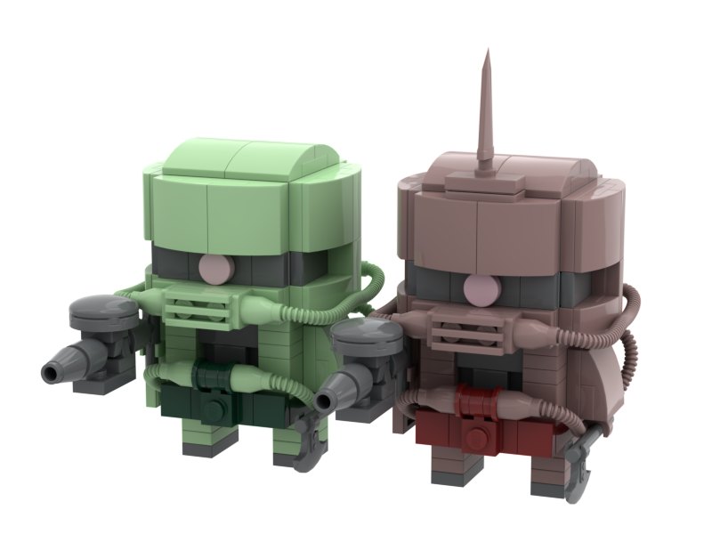 LEGO IDEAS - Mobile Suit Gundam: MS-06 Zaku II and MS-06S Char's Zaku ...