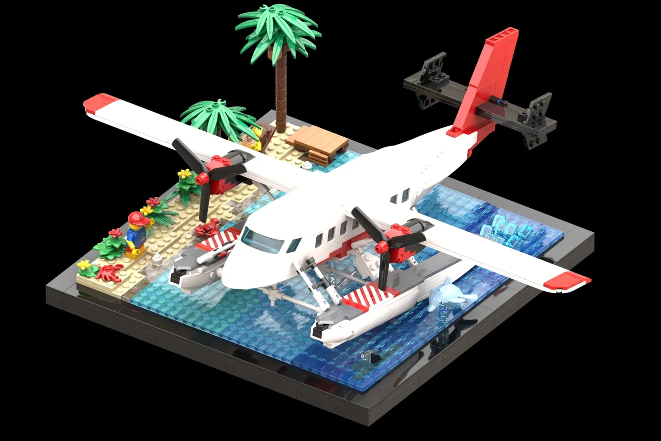 LEGO IDEAS - Twin Otter Seaplane at the Maldives