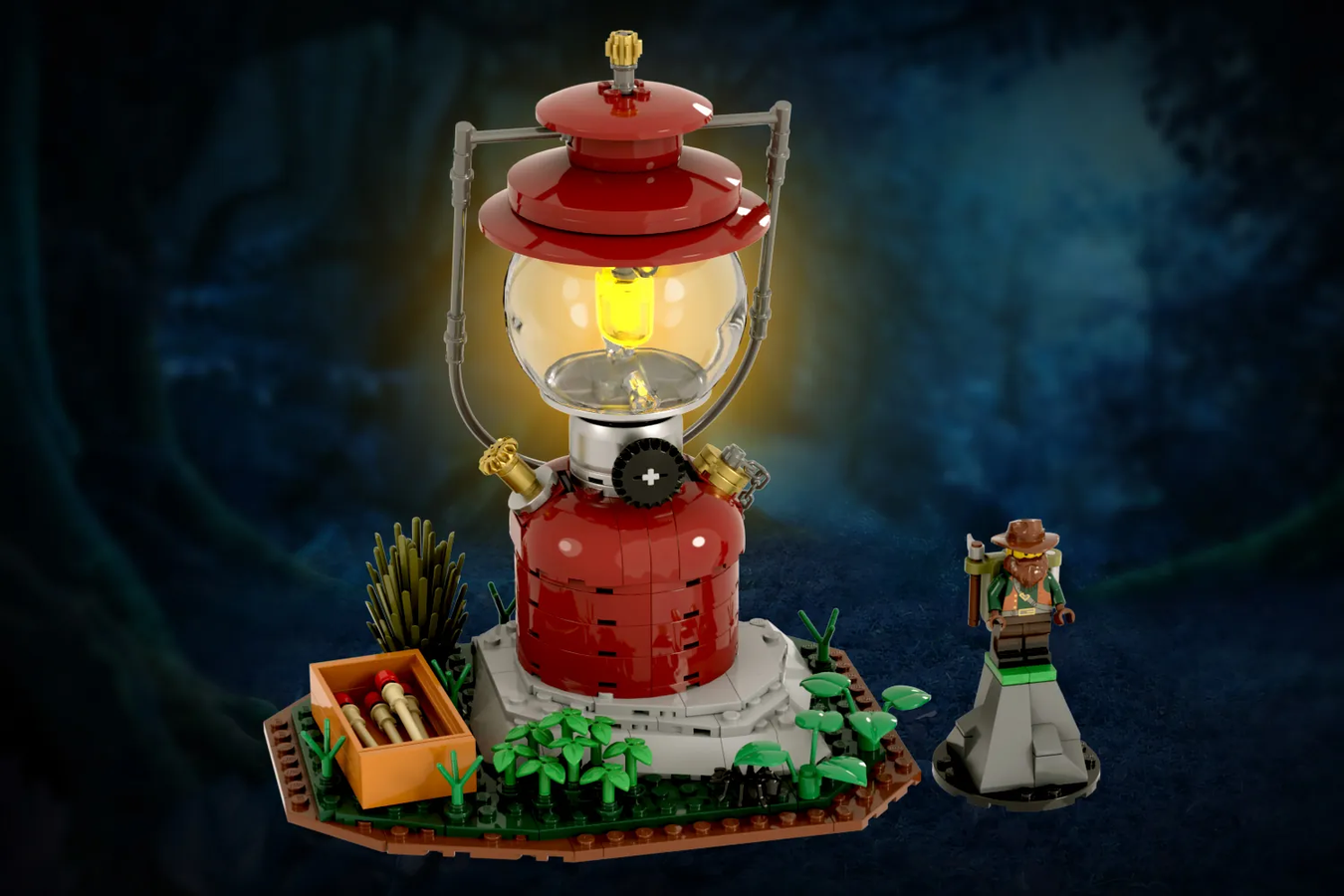 Leagann Lego Lantern Glas