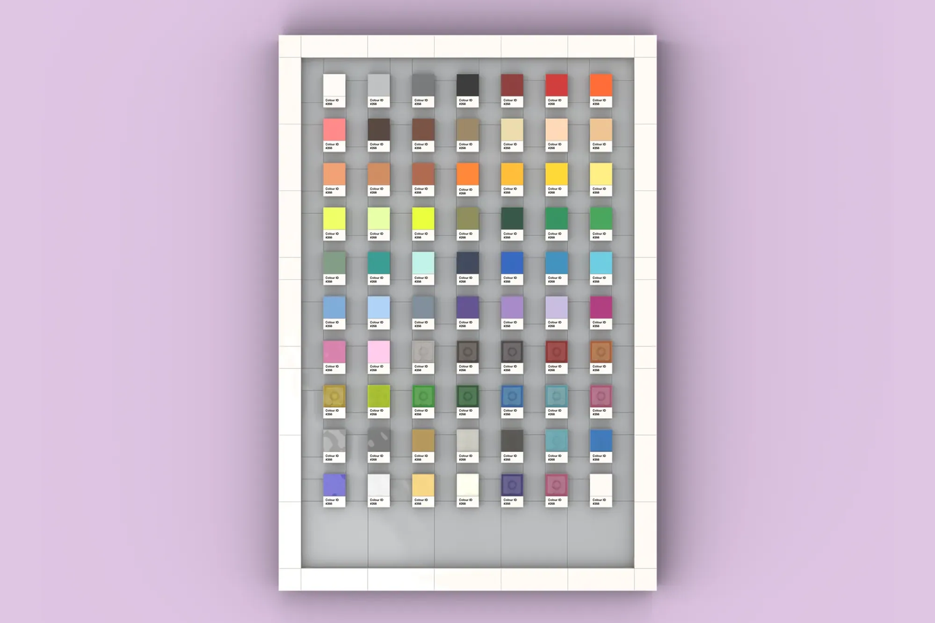 LEGO IDEAS - Colour Guide: Interactive Swatch Poster