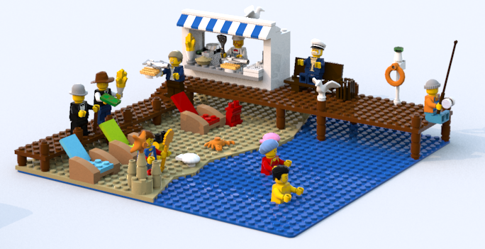 LEGO IDEAS - Poirot`s Seaside Holiday