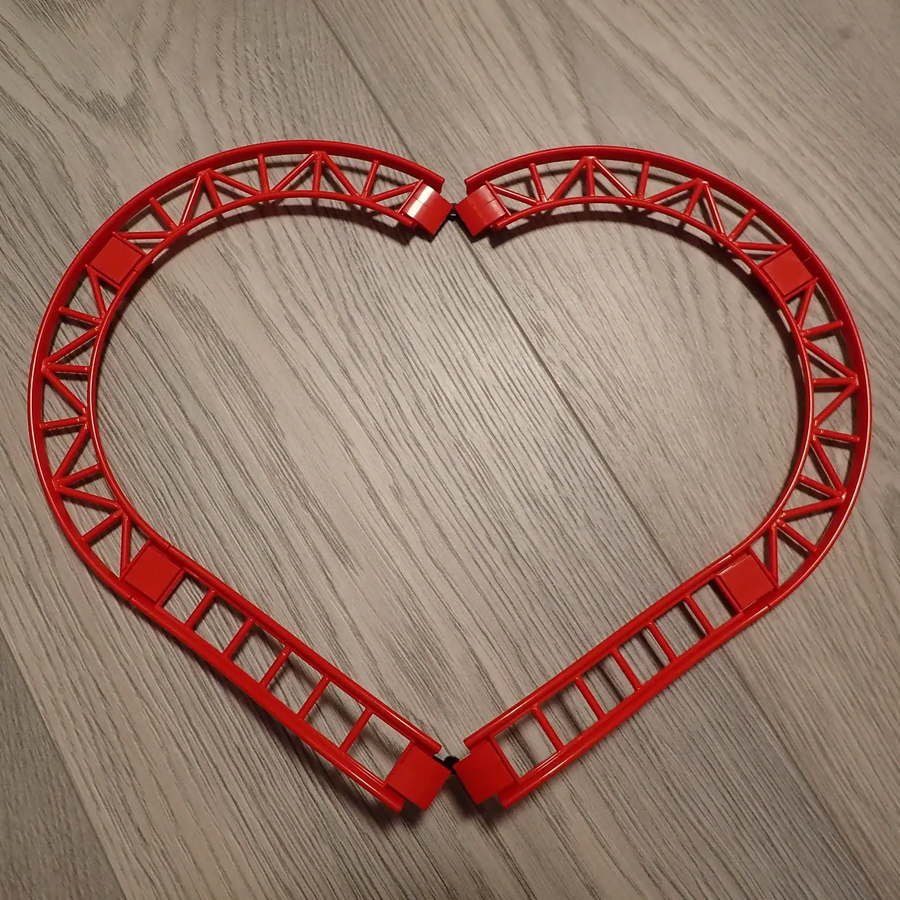 LEGO IDEAS - Build a Heart, Share the Love! - Rollercoaster Heart