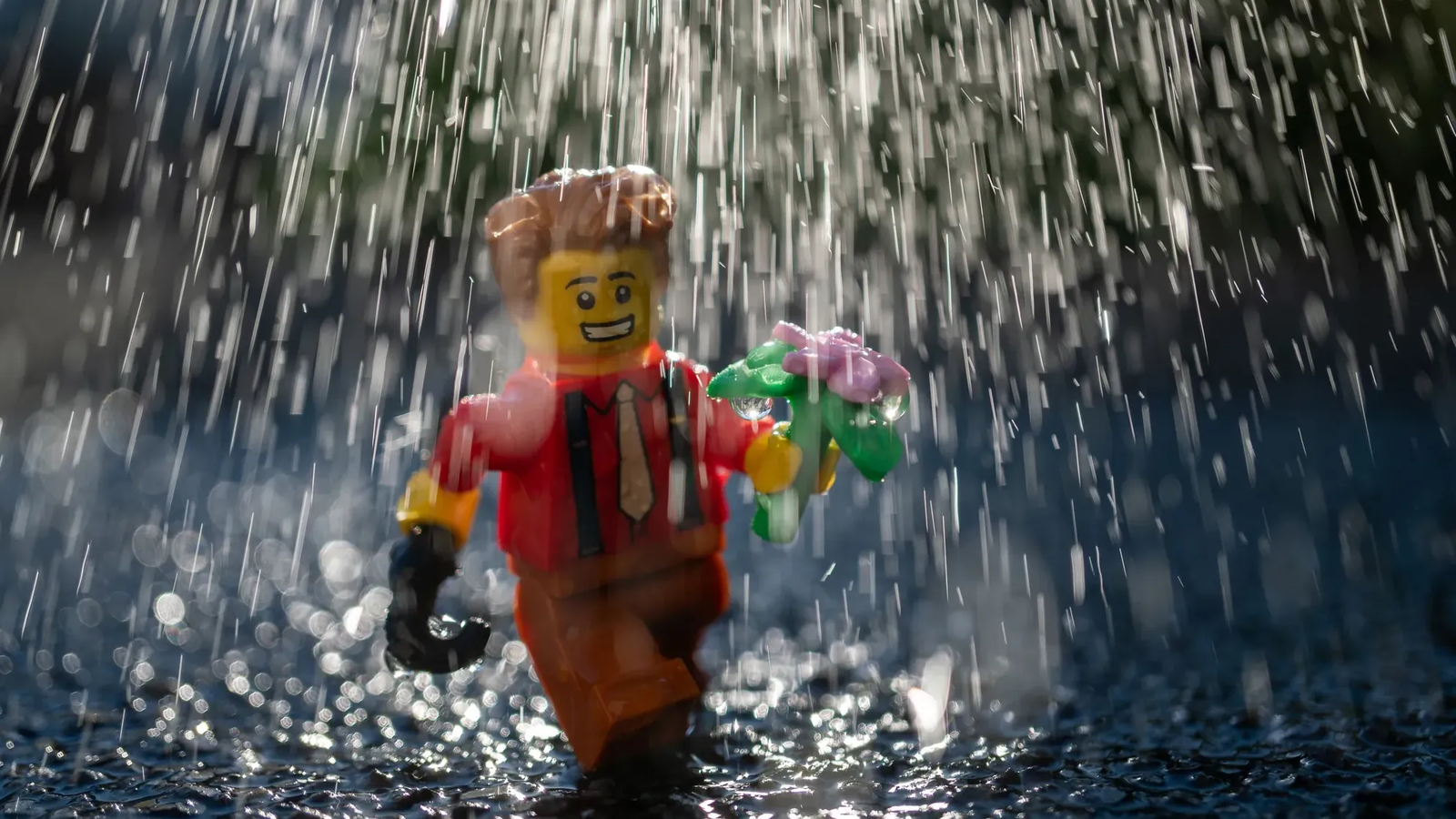 LEGO IDEAS - Toy Photography in the rain - In Thoughts