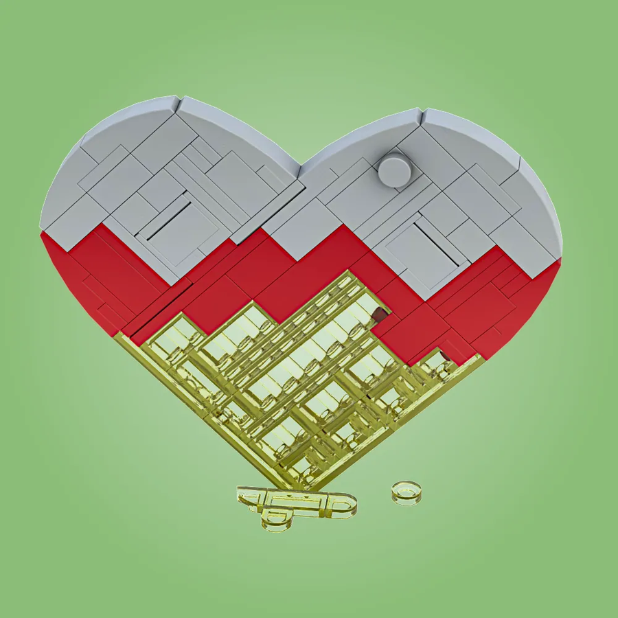 LEGO IDEAS - Build a Heart, Share the Love! - Melting Stone Heart