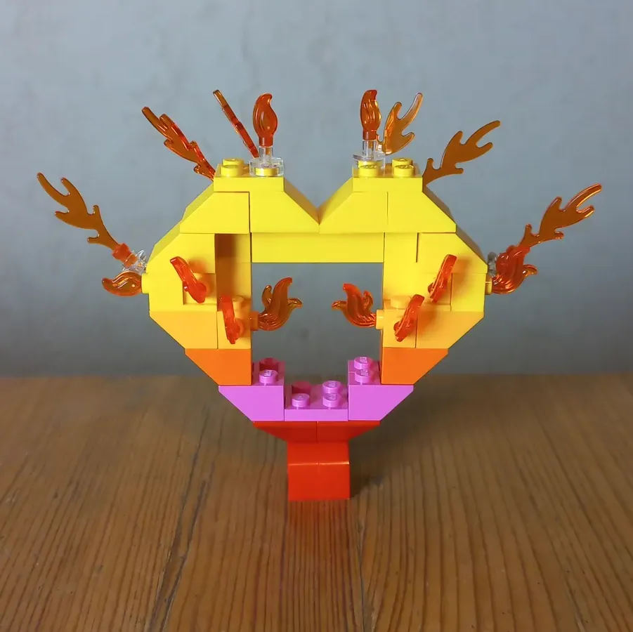 LEGO IDEAS - Build a Heart, Share the Love! - Burning Heart