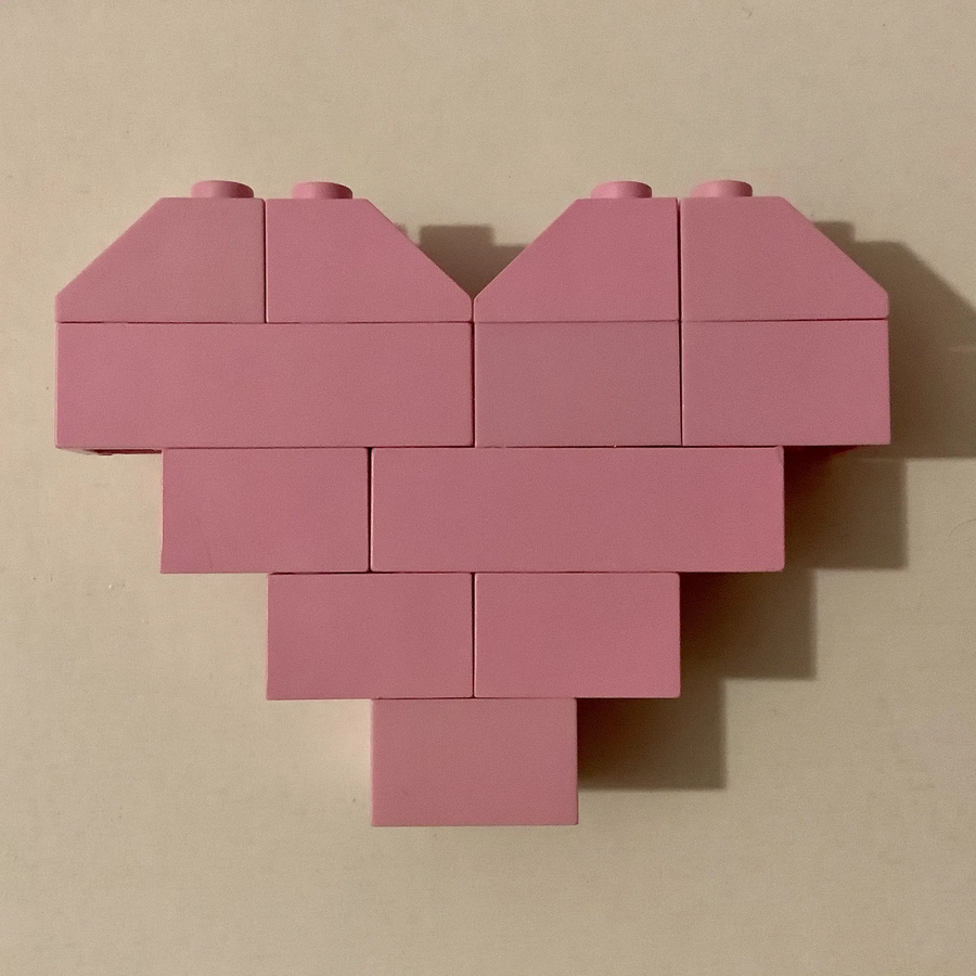 LEGO IDEAS - Build a Heart, Share the Love! - Light Pink Pixel Heart