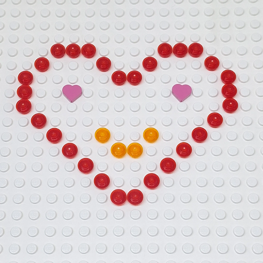 LEGO IDEAS - Build a Heart, Share the Love! - Smiling Heart