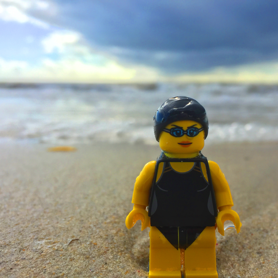 Lego Man On Beach